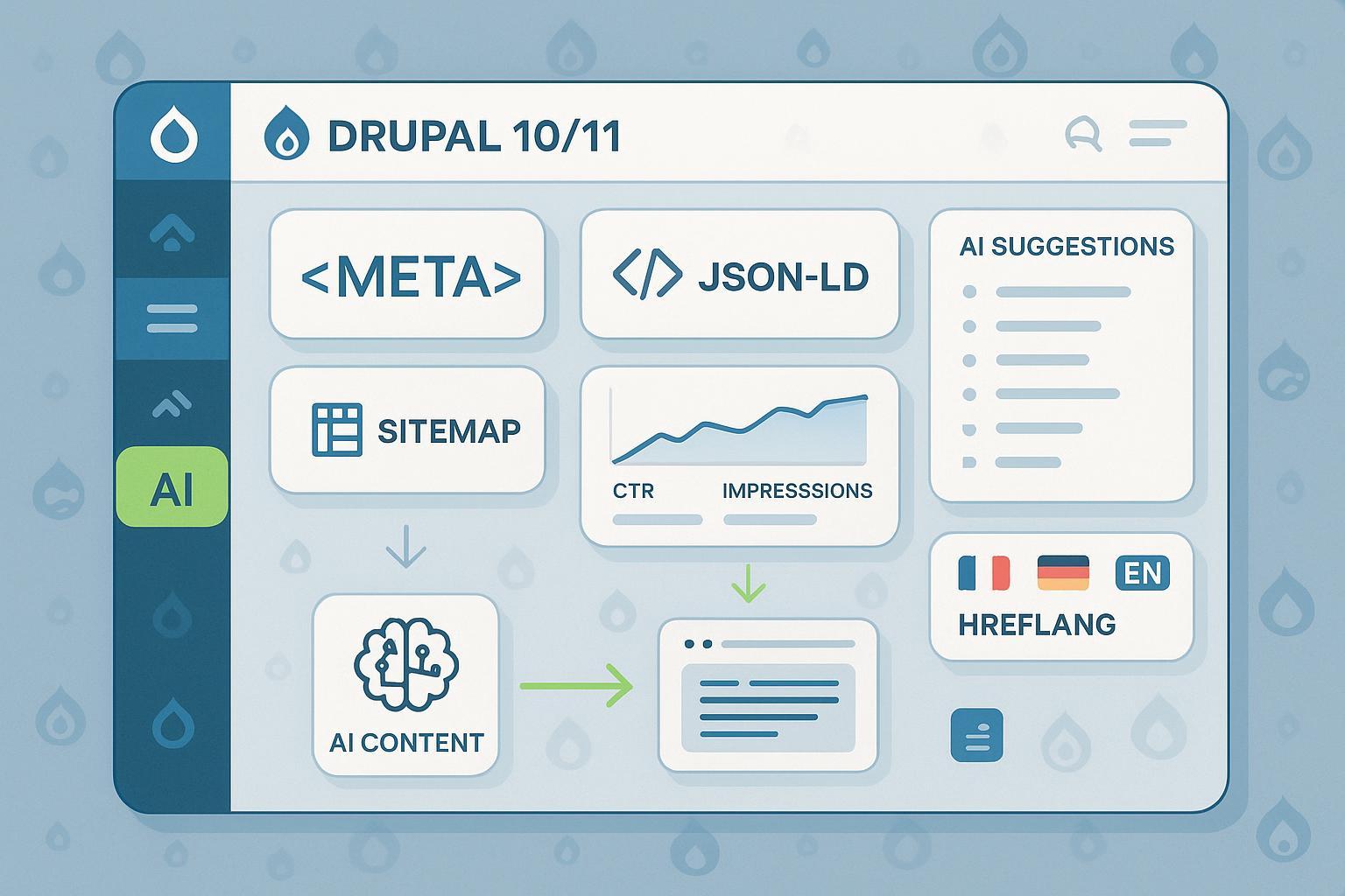 13 Essential AI SEO Tools for Drupal 10/11 in 2025