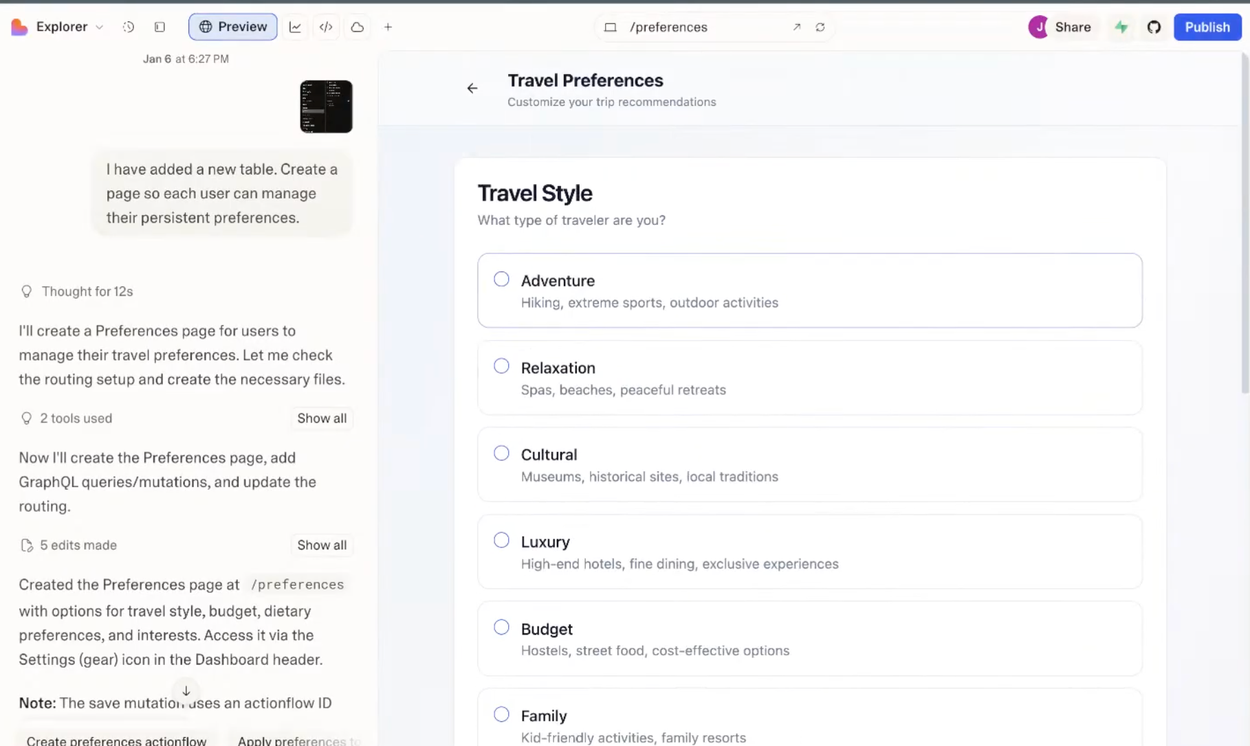How to Build a Custom AI Trip Planner: Connecting Lovable (Frontend) to ...