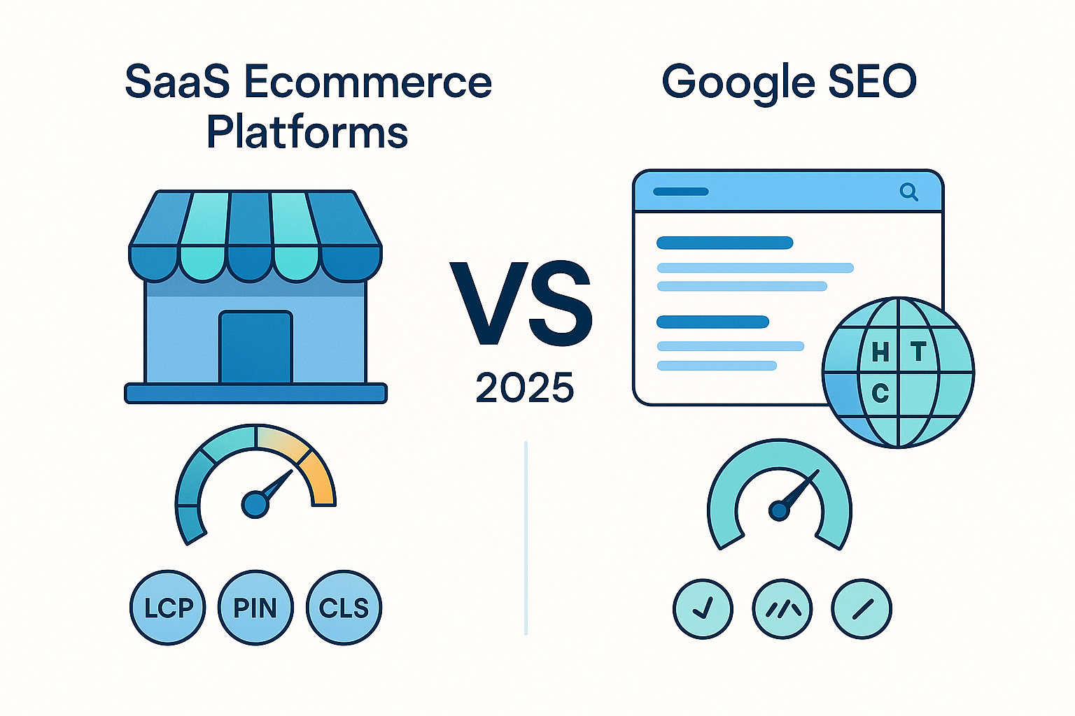 Ueeshop vs SaaS Ecommerce Platforms: Google SEO Suitability 2025