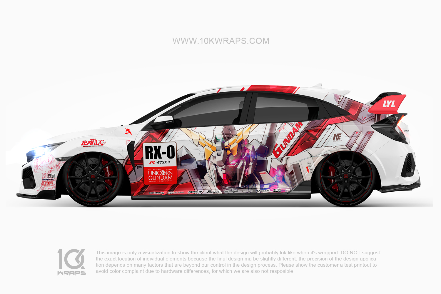 Los mejores Honda Civic de temática anime para 2025 - 10KWRAPS