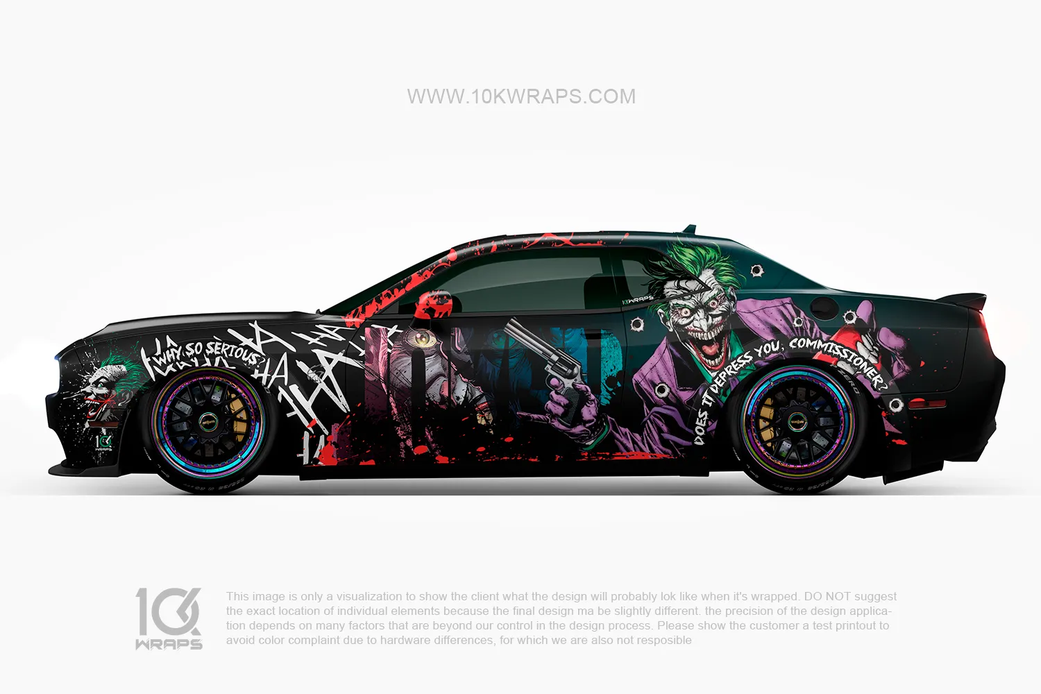 Joker Wraps vs. Others: Why the Dodge Challenger Wins - 10KWRAPS