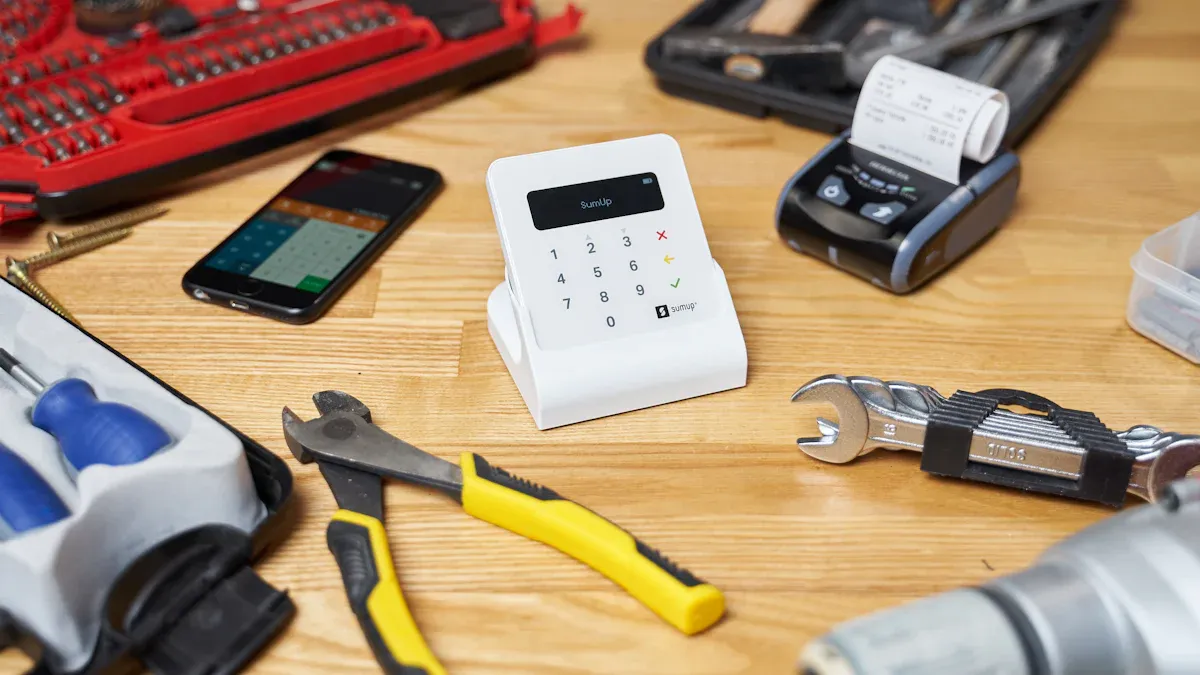 What hand and power tools are used to install a distribution box