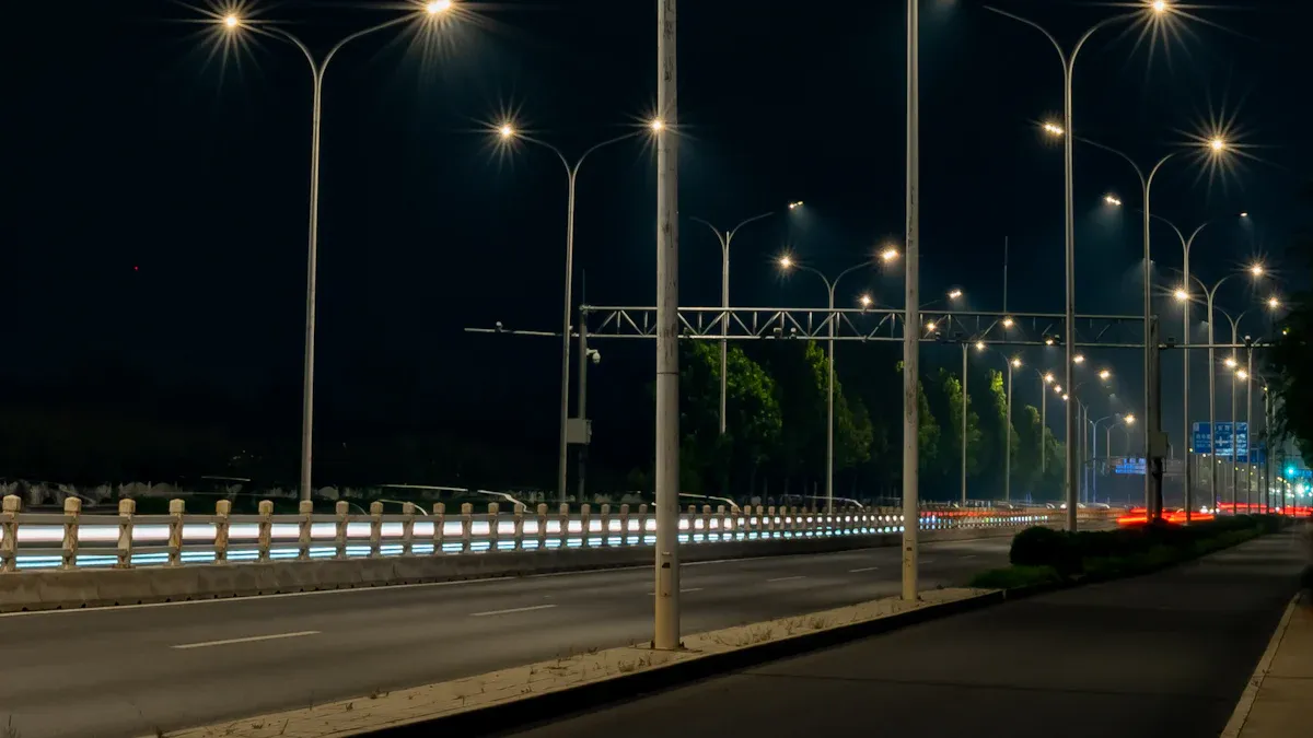 How to Determine the Best Spacing for Highway Street Lamps - Leap Pole