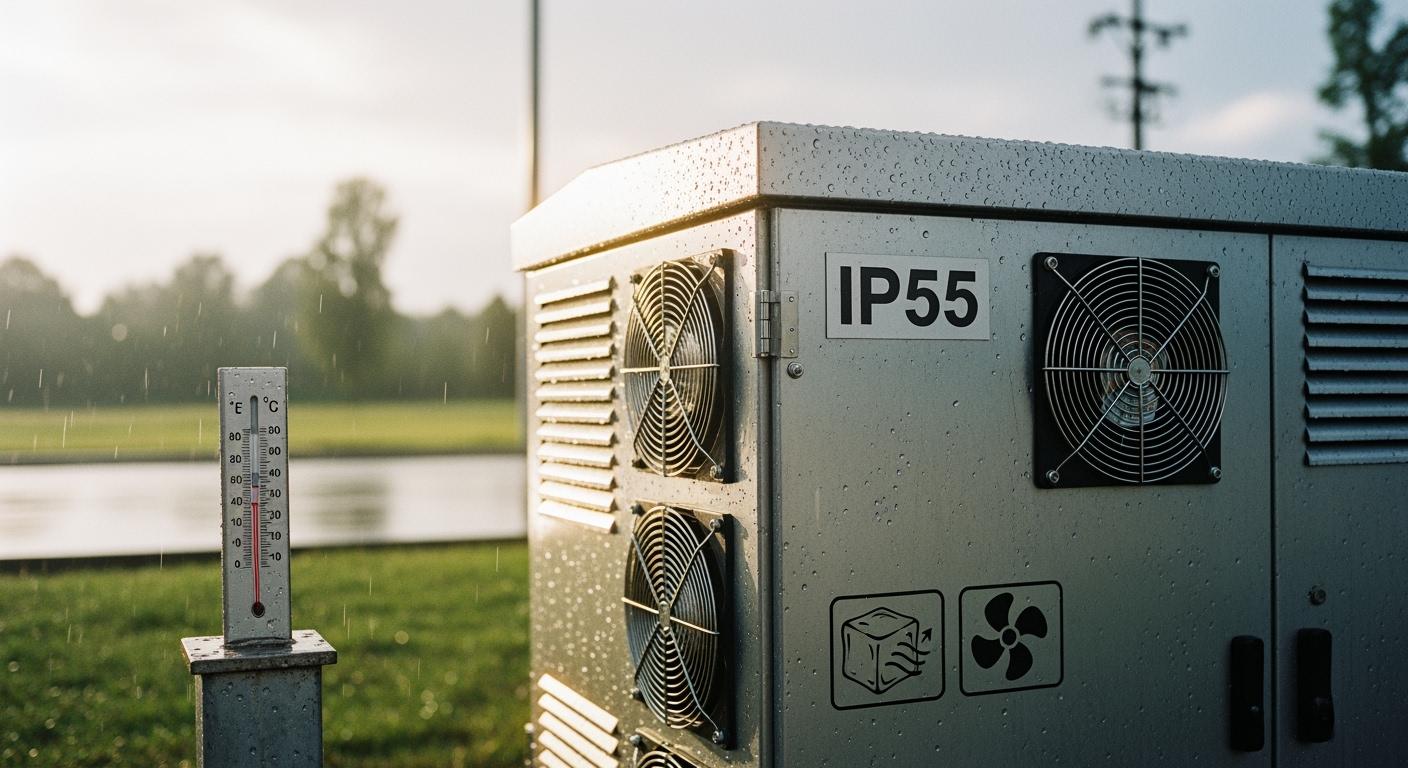 IP55, temperature, and cooling for outdoor telecom rectifiers