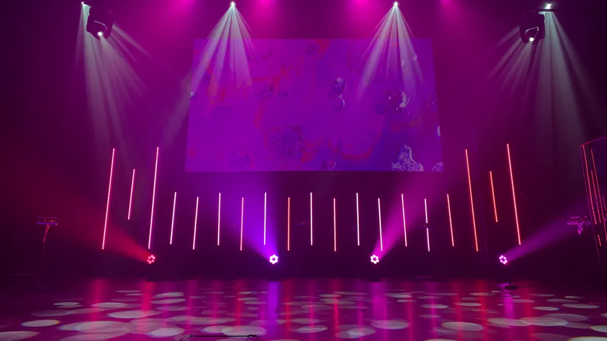 Portable stage lighting for schools - Panda Lighting